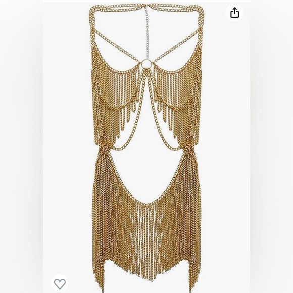Other | Unbranded Gold Colour Body Chain Suit | Poshmark